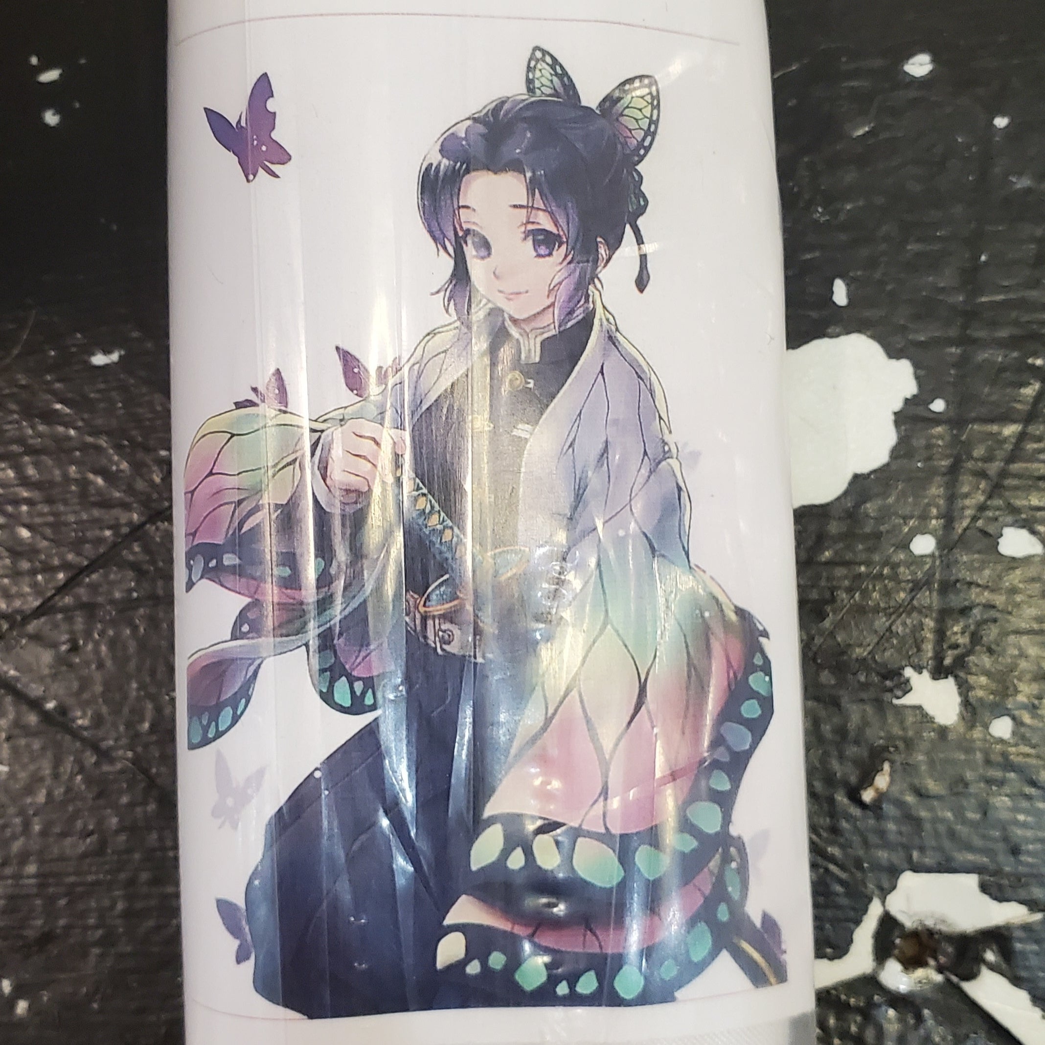 Demon Slayer Shinobu Crouch Wall Scroll | Anime Armory